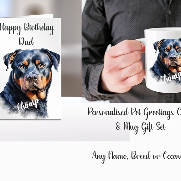 Rottweiler Birthday Card - Etsy UK
