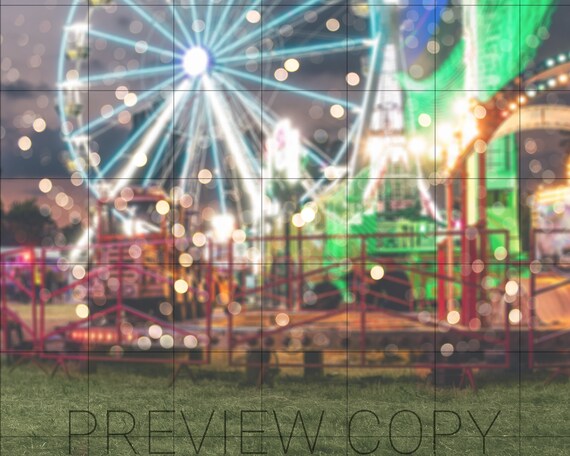 Carnival Fair Digital Backdrop - Etsy