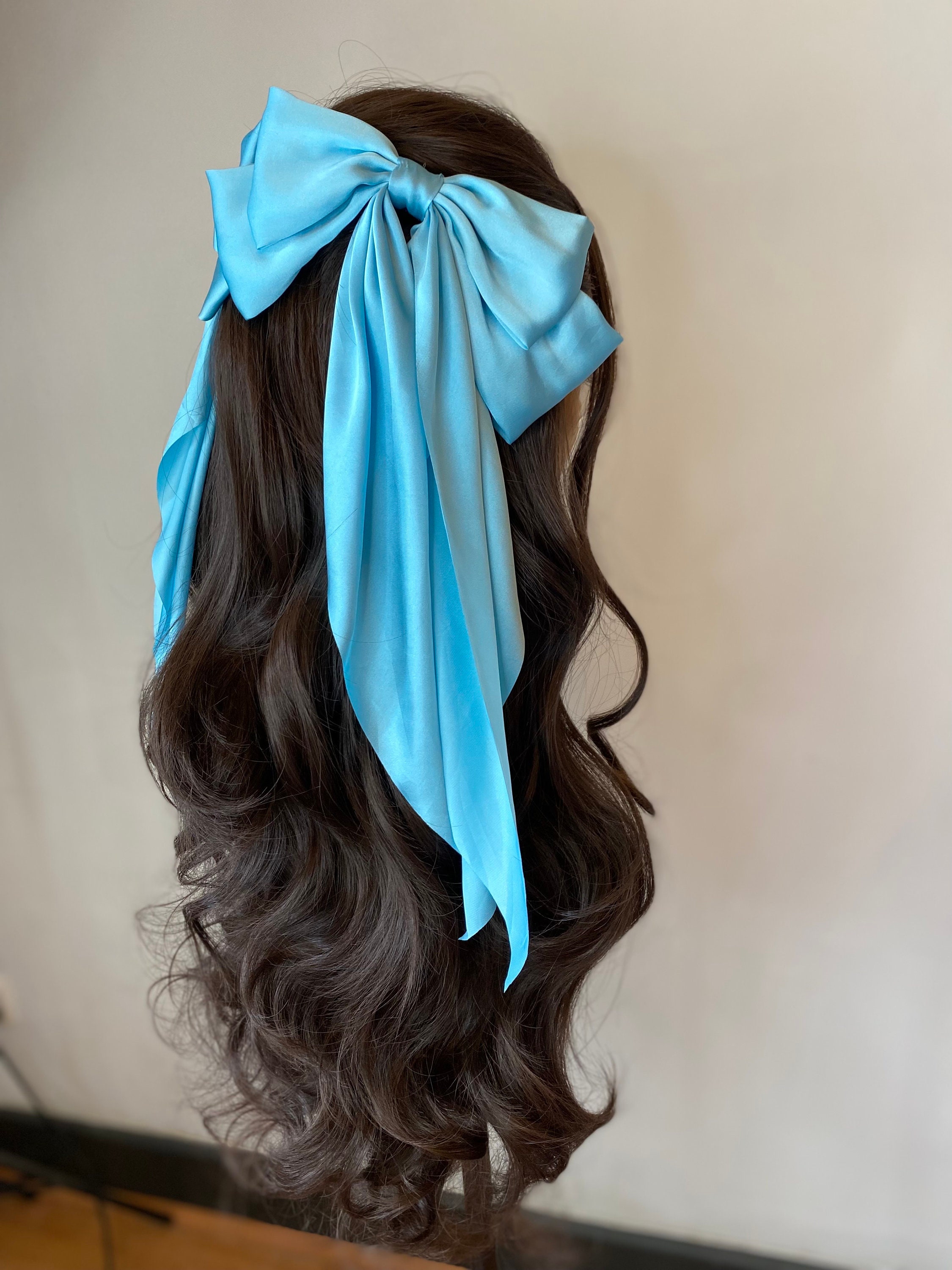 Lana-inspired Ocean Lace Front Wig | Blue Bows Brown Lace Wig | Drag ...