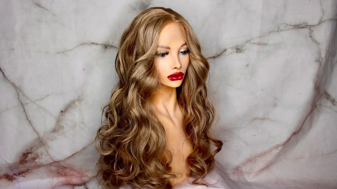 Jennifer Golden Blonde Lace Front Wig | Highlight Lace Front Wig | Wig ...