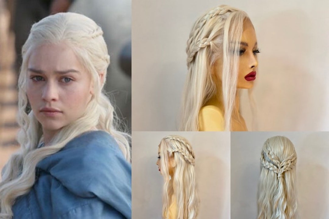 Daenerys Braided Lace Front Wig Game of Thrones Wig Khaleesi Blonde ...