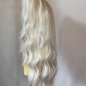 E-girl High Half Bunches Lace Front Wig | Blonde Mermaid Waves Wig ...