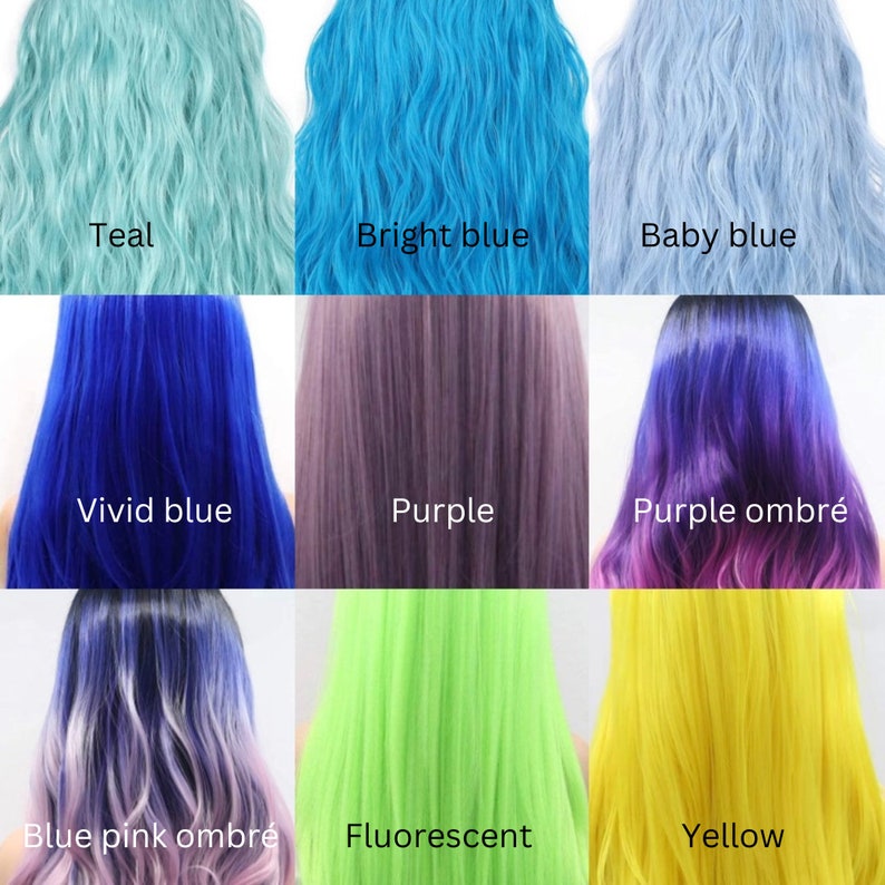 E-girl High Half Bunches Lace Front Wig | Blonde Mermaid Waves Wig ...