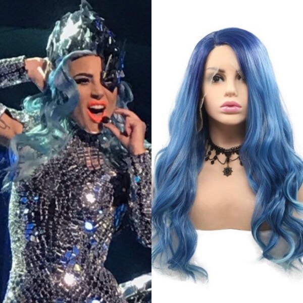 Blue Lace Front Wig - Etsy