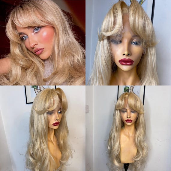 Sabrina Carpenter Inspired Butter Blonde Curtain Bangs Lace Front Wig Sabrina Carpenter Style Wig Cosplay Wig Drag Queen Wig Etsy UK