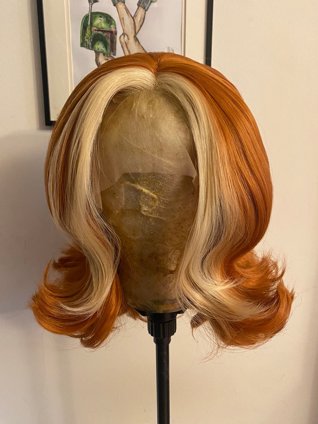 Ginger Wig | Copper and Blonde Lace Front Wig, Geri 90s Cosplay - Etsy