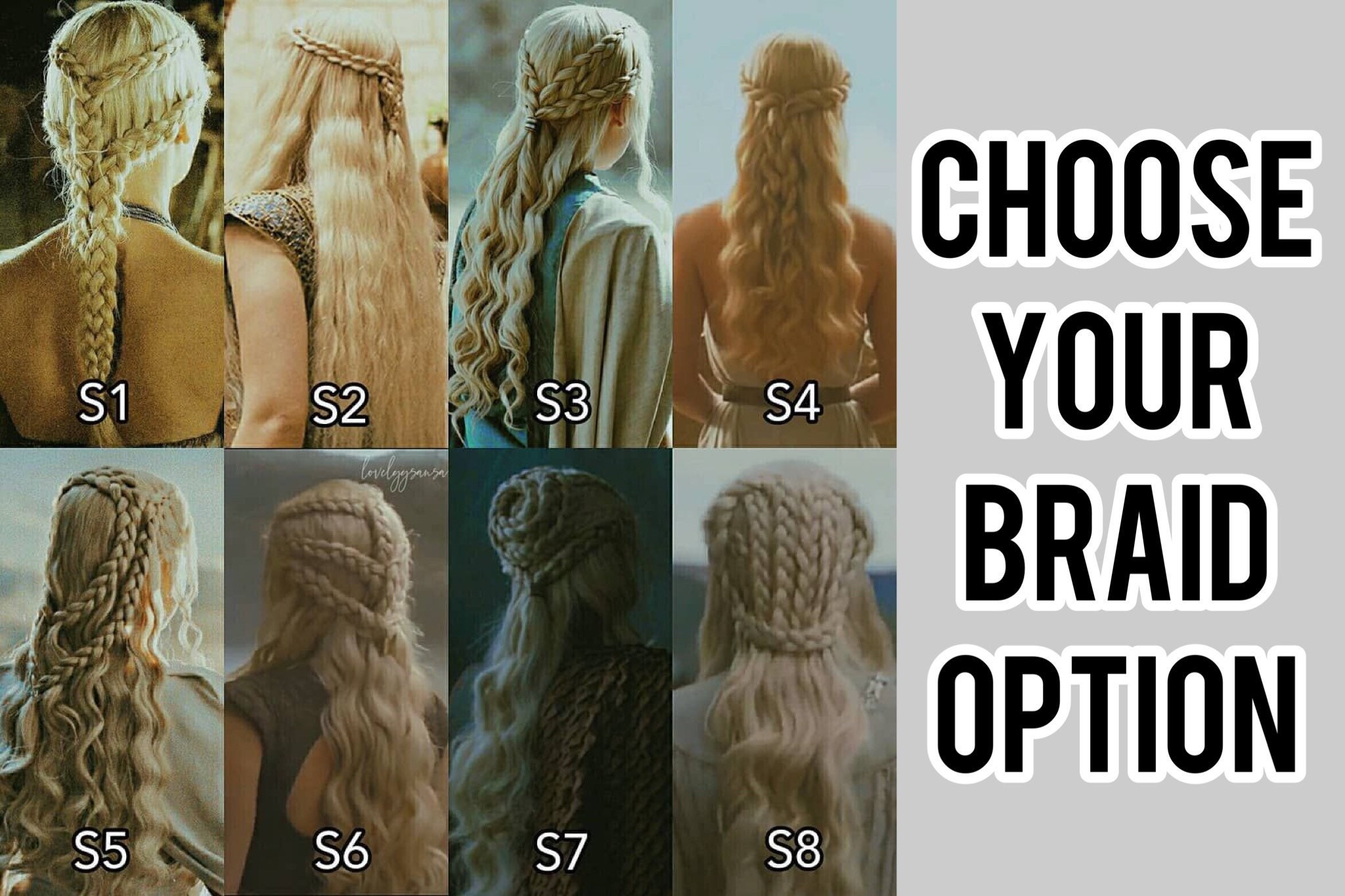 Daenerys Braided Lace Front Wig Game of Thrones Wig - Etsy Canada