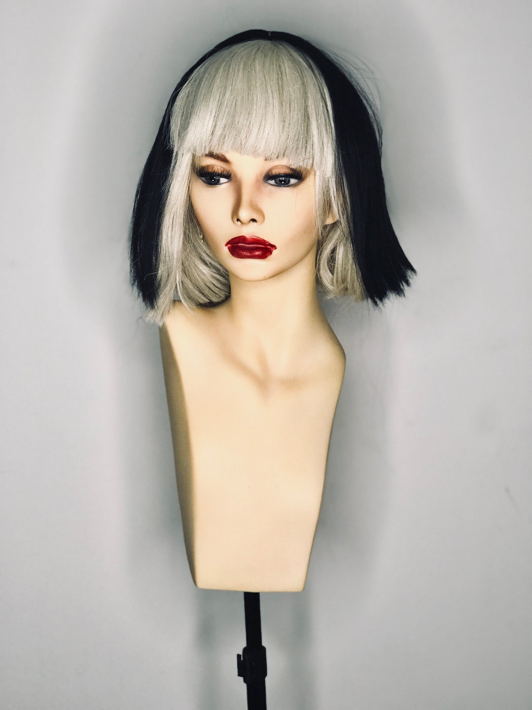 Misslady Gaga-inspired the Edge-glory Wig | Black and Blonde Wig | Bob ...