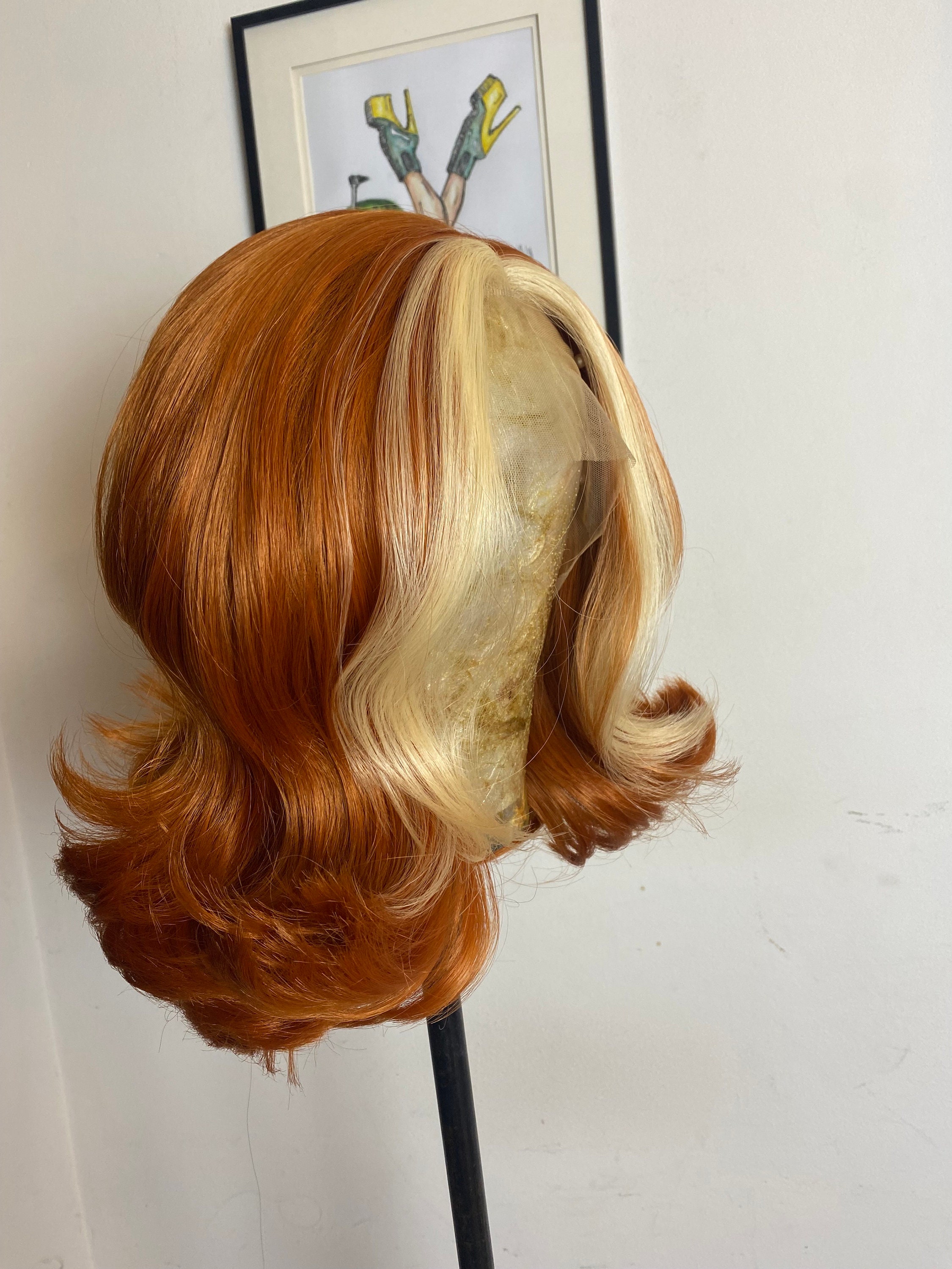 Ginger Wig | Copper and Blonde Lace Front Wig, Geri 90s Cosplay - Etsy