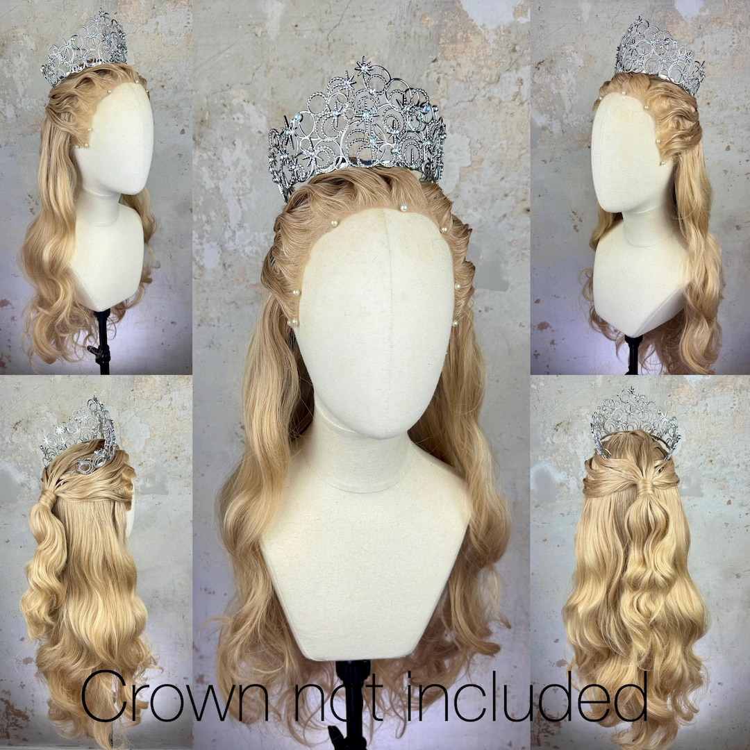Wicked-witch Movie Inspired Gloden Blonde Half Ponytail Lace Front Wig ...
