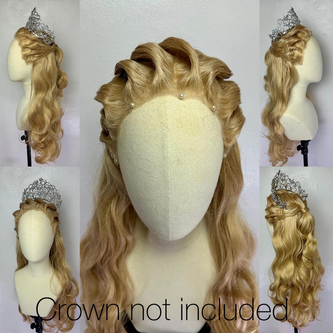 Wickedwitch-inspired Gloden Blonde Half Ponytail Drag Lace Front Wig ...