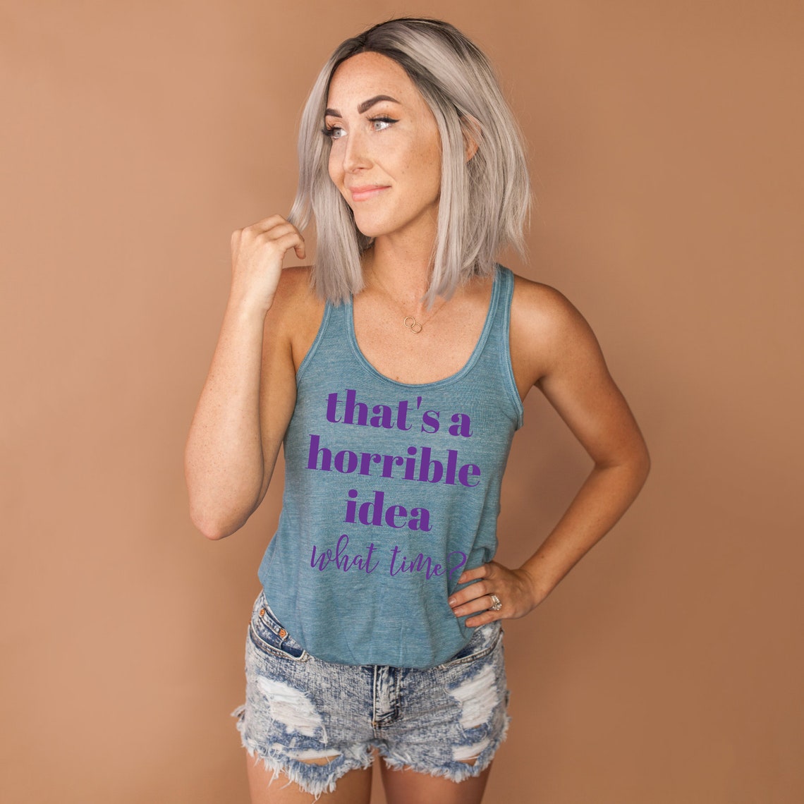 Best Friend Tanks That's a Horrible Idea. What Time - Etsy