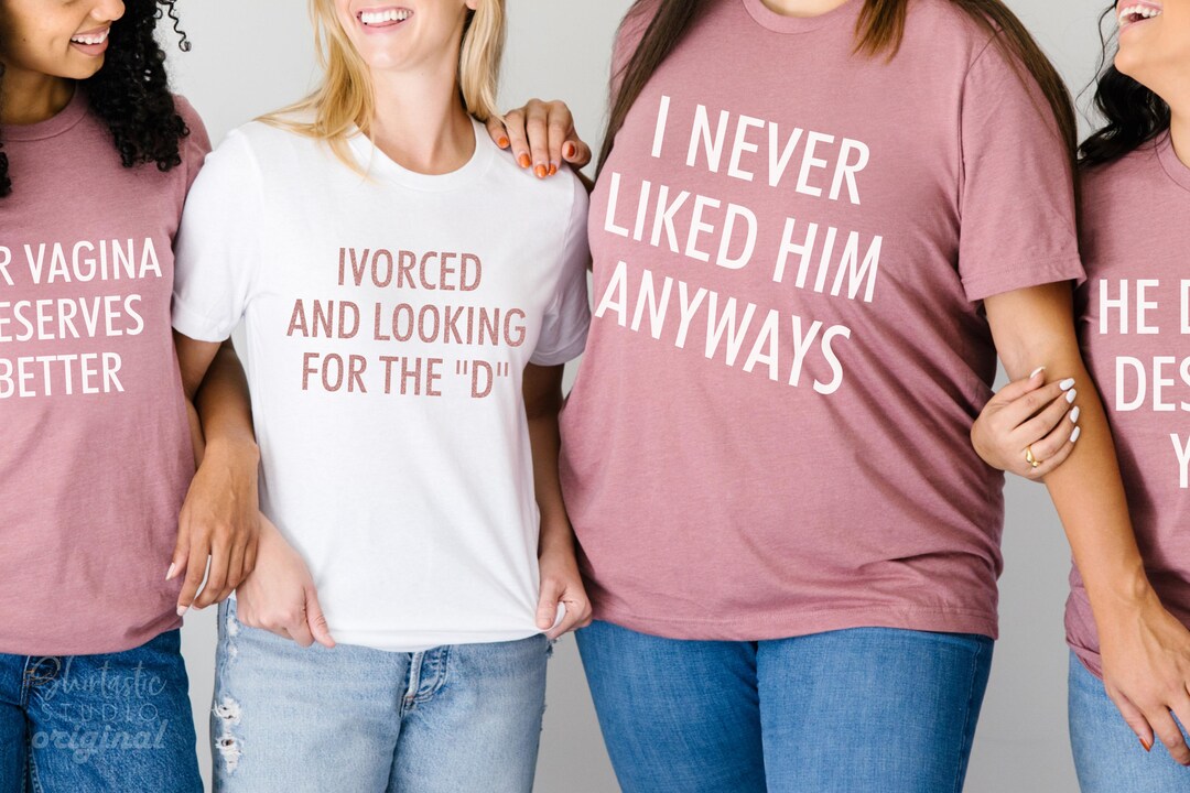 Divorce Party Shirts Divorce Celebration Unisex Crew Neck Etsy