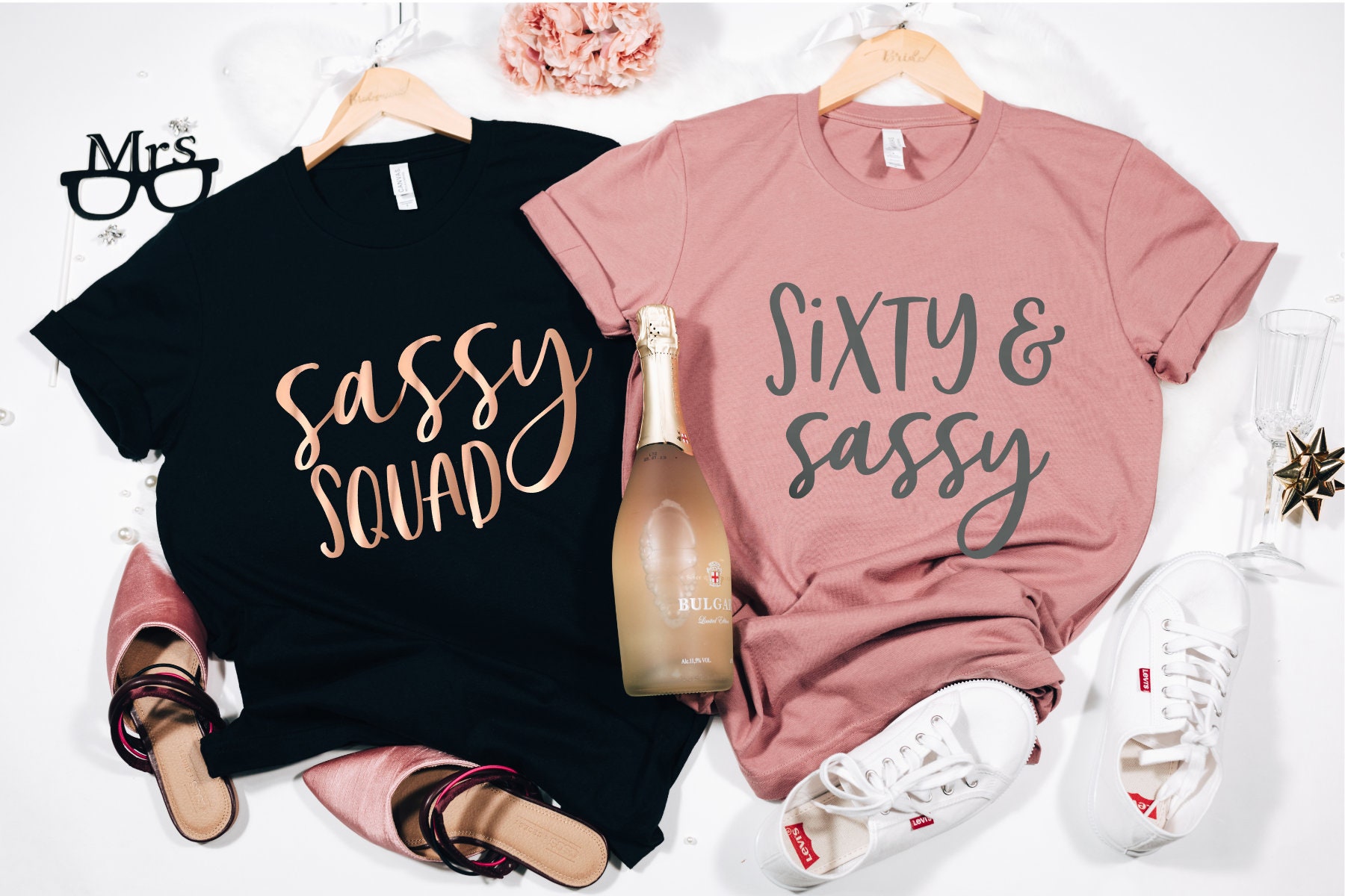 60th Birthday Shirt Sixty And Sassy Sassy Squad Unisex Etsy