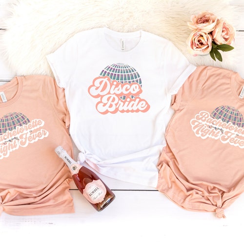Custom Last Disco Bachelorette Party Shirts Disco Bride Etsy
