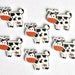 6 Cow Buttons Orange Cow Buttons Wooden Buttons Quilting Sewing Animal ...