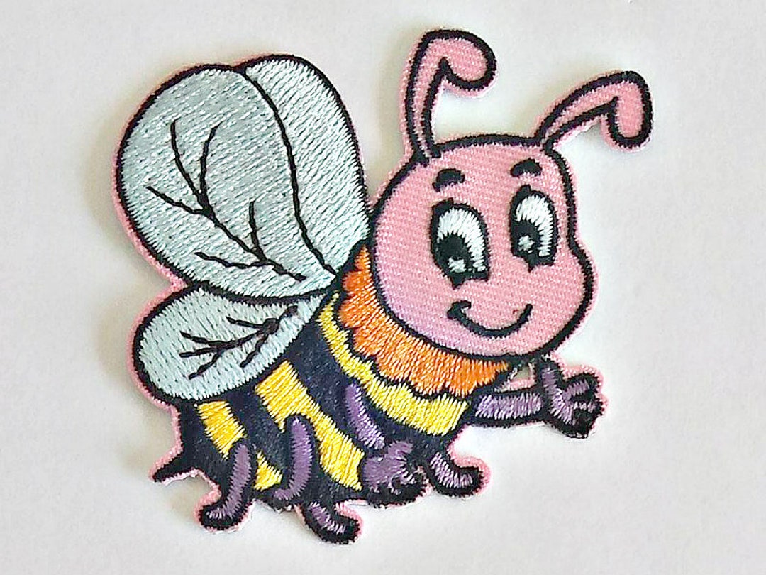 Embroidered Cute Bee Patch Iron on Applique Sew on Patch Patch Kids ...