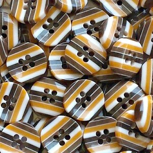 Striped Buttons - Etsy