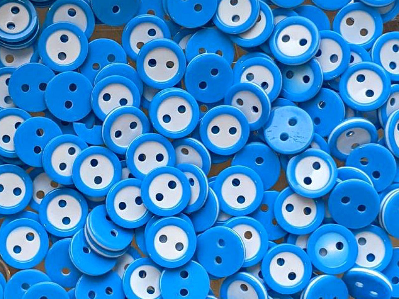 20 Blue Round Buttons Blue and White Buttons Coat Boots | Etsy