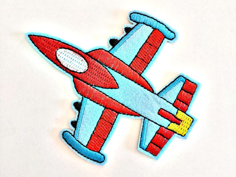 Airplane Patch Iron on Applique Sew on Patch Embroidered - Etsy