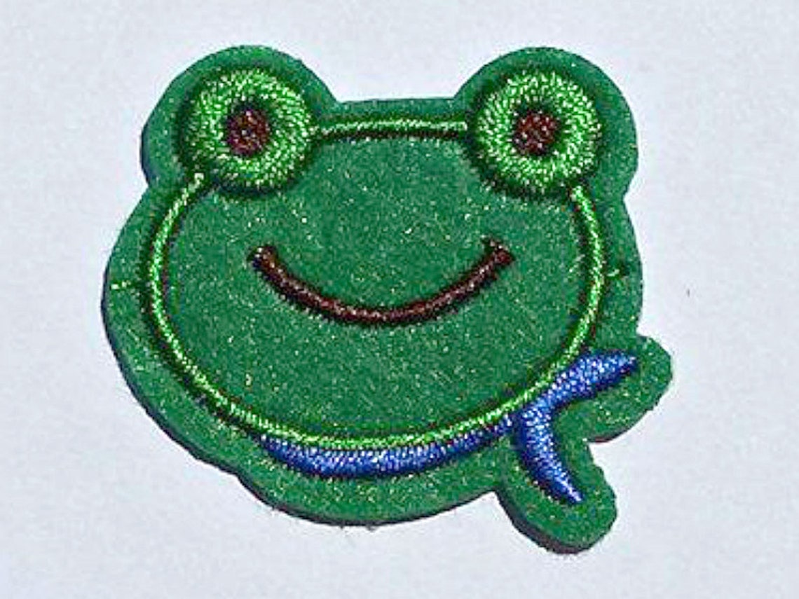 Embroidered Frog Patch Iron on Applique Sew on Patch - Etsy Canada