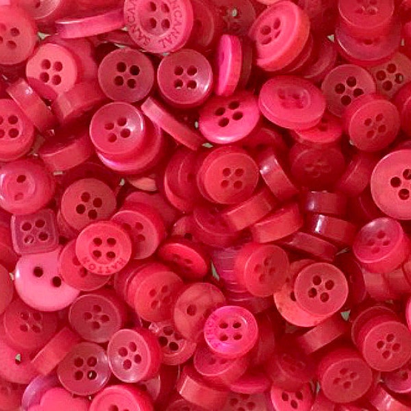 Hot Pink Buttons - Etsy