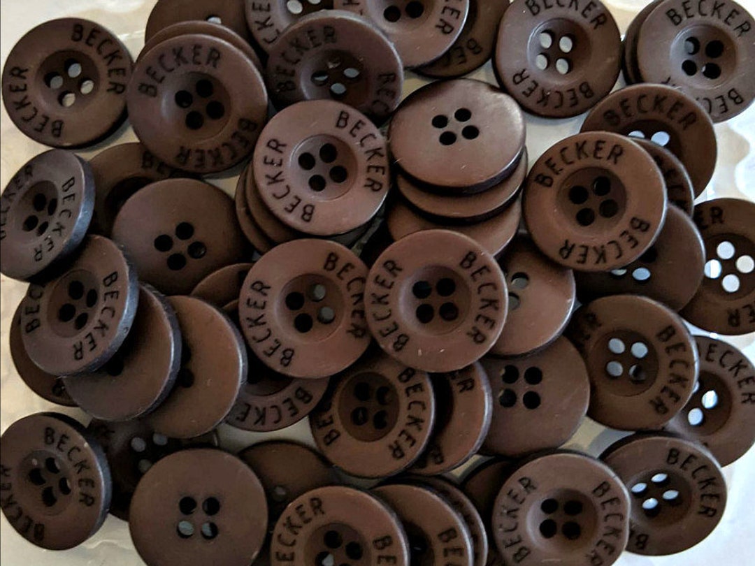10 Brown Buttons Resin Buttons Suit Clothing DIY Button Bag Accessories ...