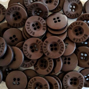 10 Brown Buttons Resin Buttons Suit Clothing DIY Button Bag Accessories ...