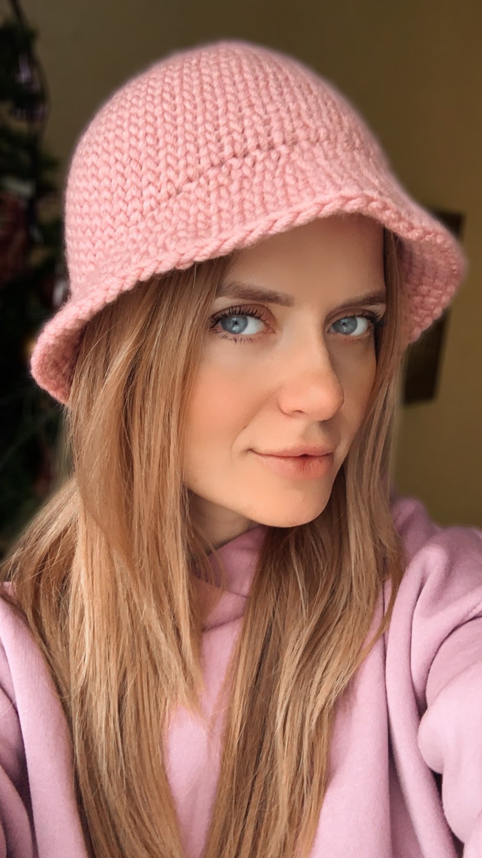 Warm Bucket Hat Wool Panama Knit Bucket Hat Winter Bucket | Etsy