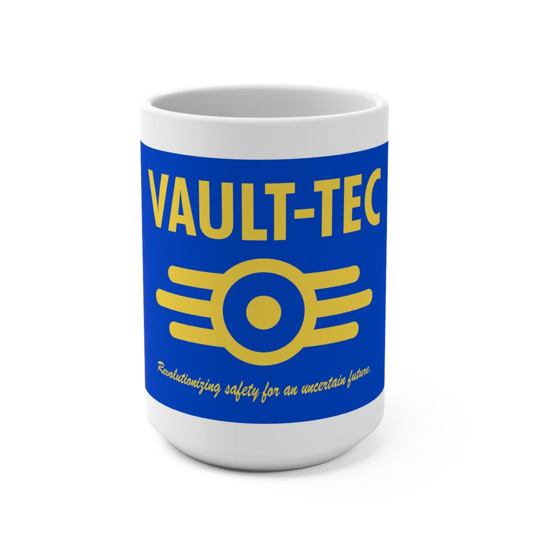 Fallout Vault-tec Mug 15oz - Gaming Collectible Cup, Gamer Gift, Video ...