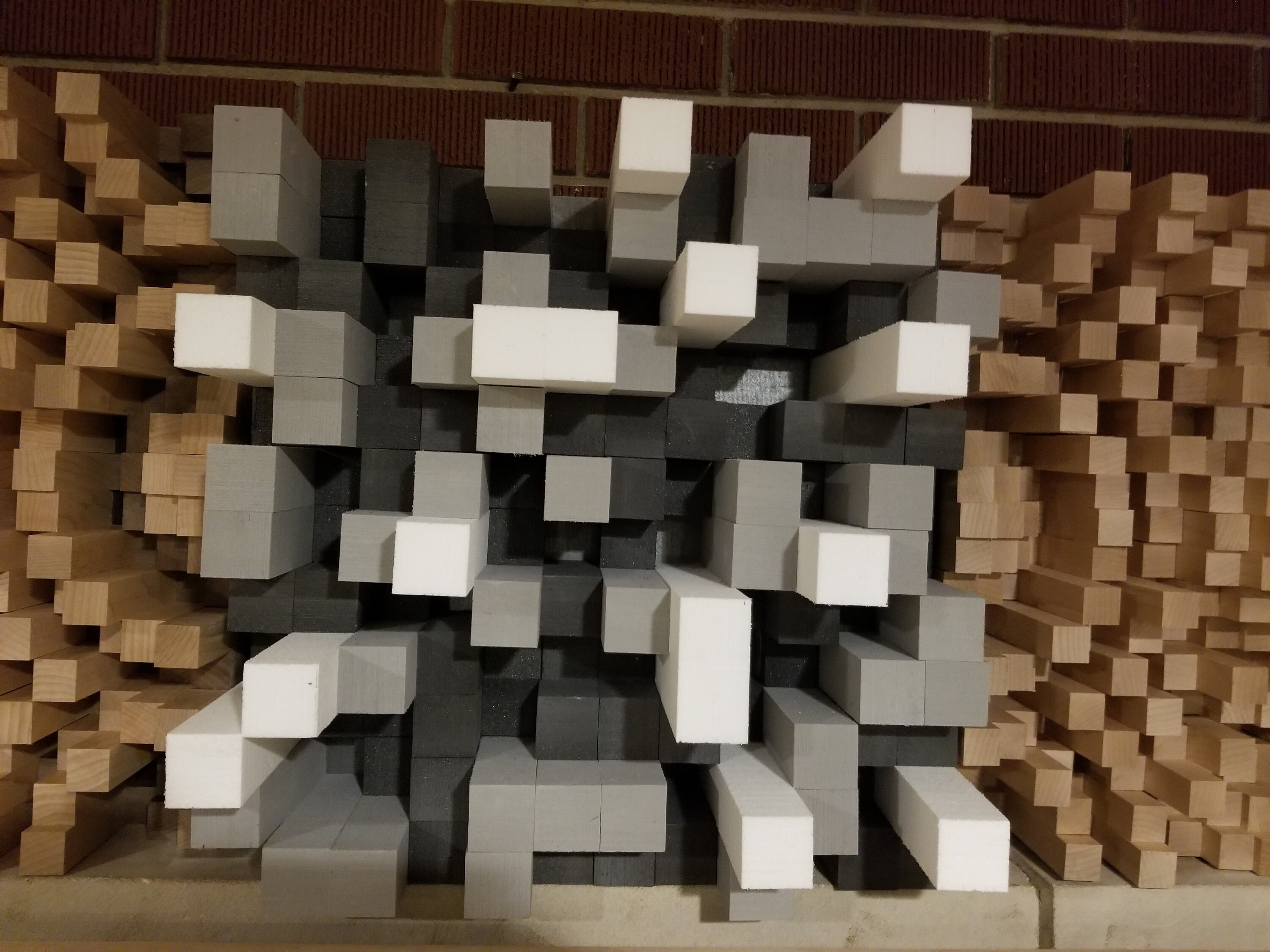 Ceiling Acoustic Skyline Sound Diffuser Studio Treatment Panel Wall Art ...