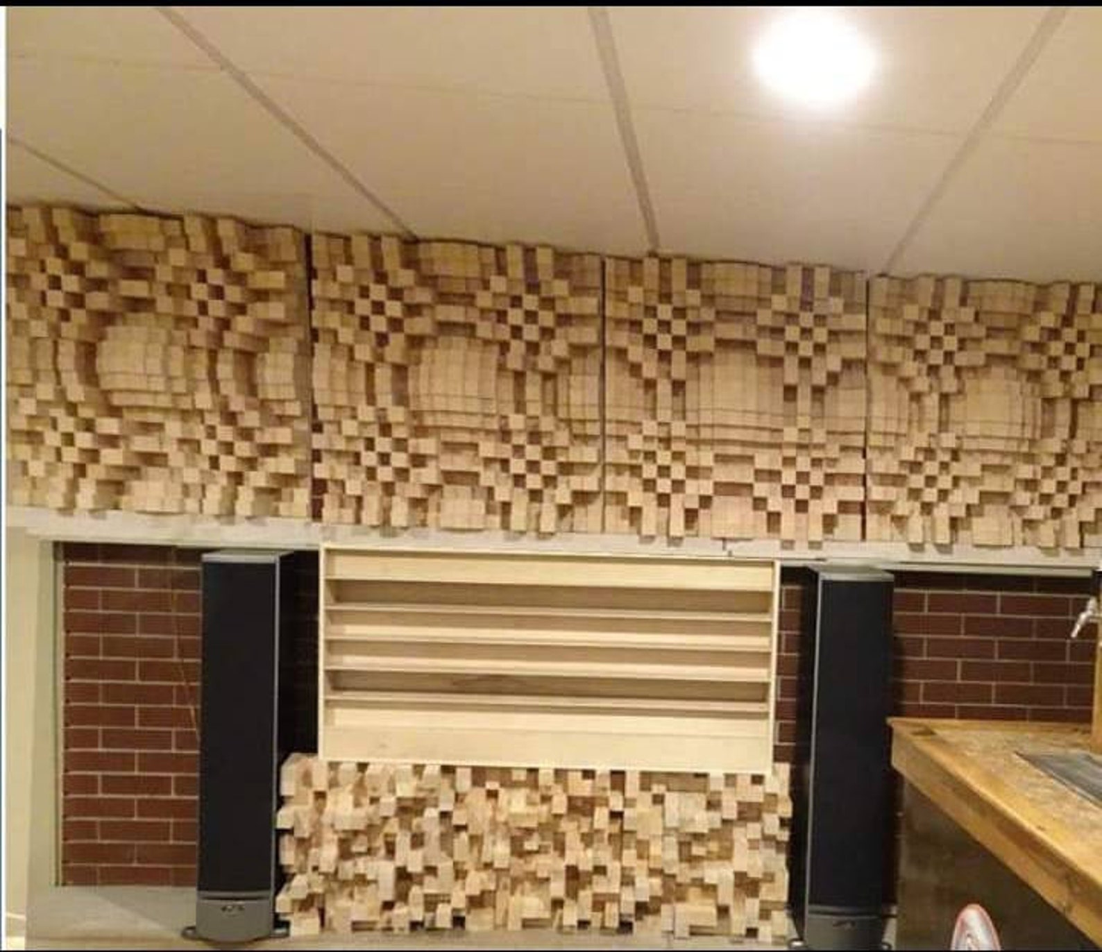 ENORME DIY madera acústica N19 QRD Skyline difusor de sonido | Etsy