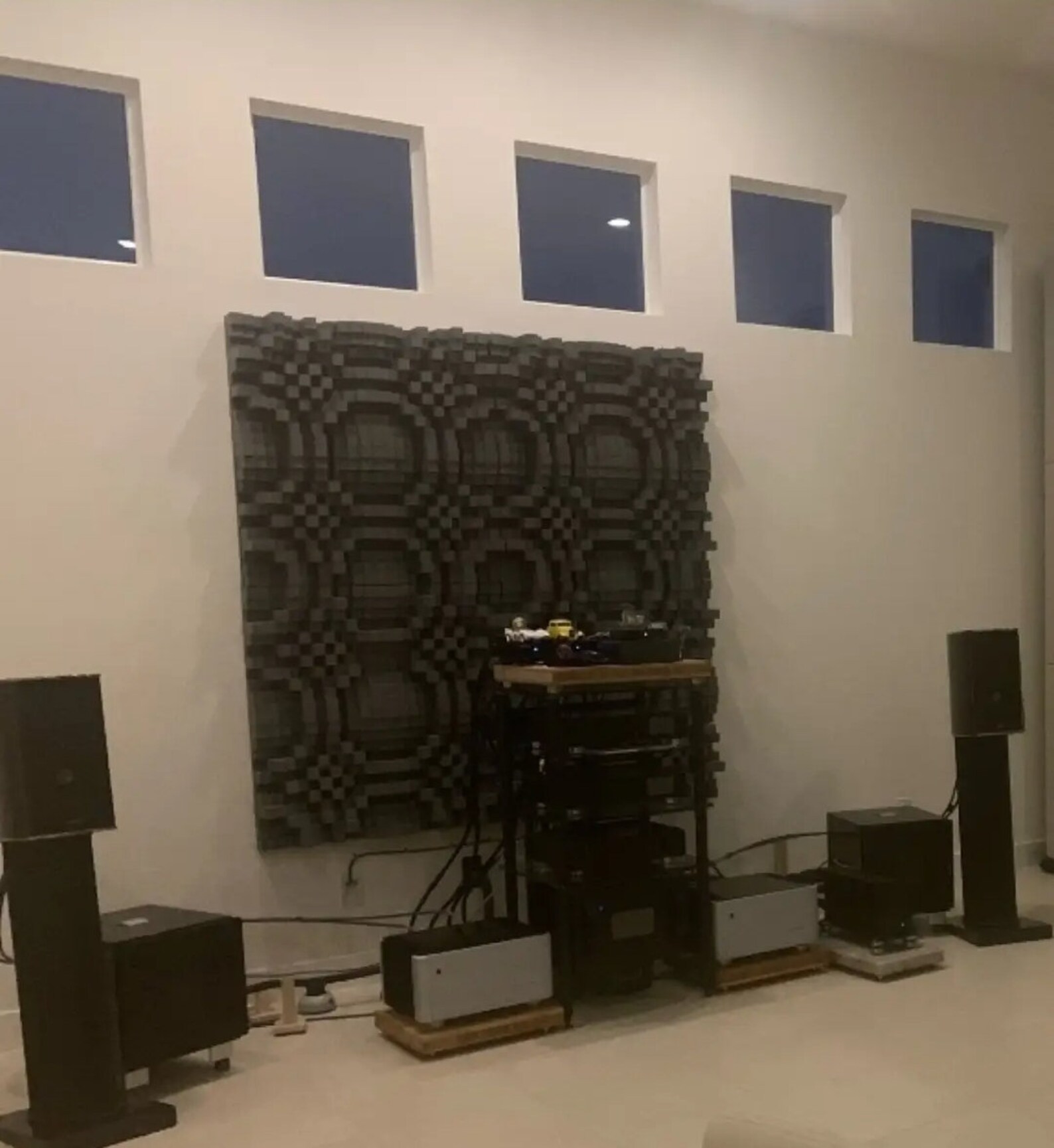 HUGE 34.5" DIY Acoustic N23 Skyline Sound Diffuser With Extra Depth for ...