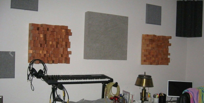 Acoustic Skyline Sound Diffuser Diffusor Wood Studio Treatment Panel ...