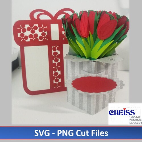 Pop-up Box Card SVG Cutting Template Only | Etsy