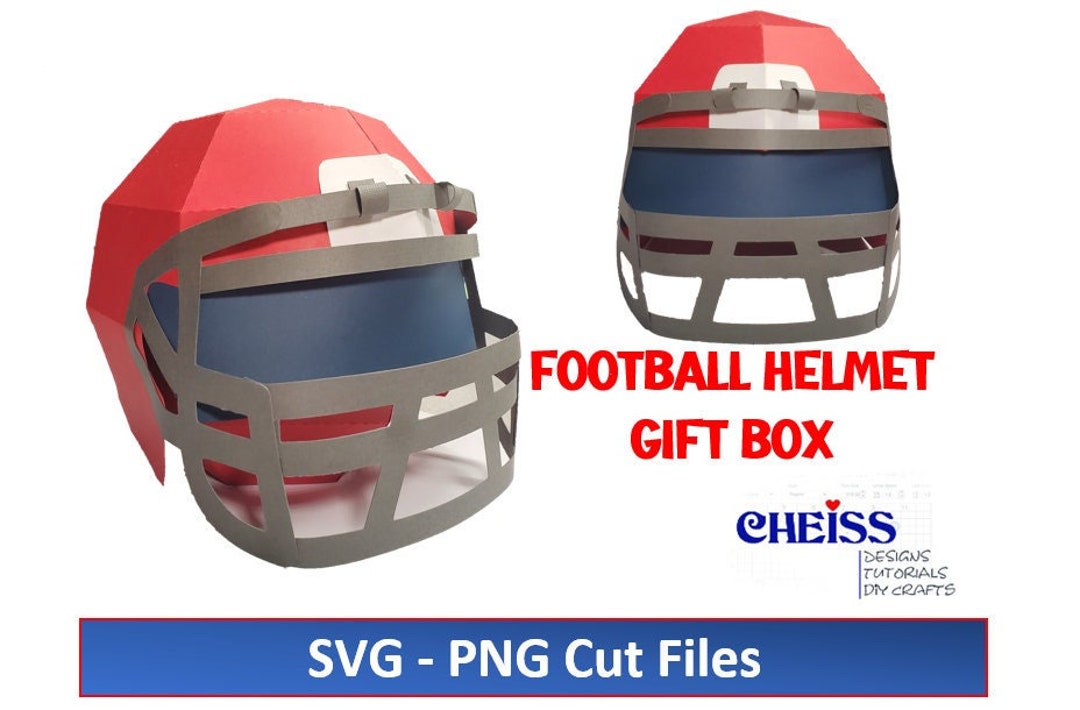 Football Helmet Gift Box || 3D Helmet Gift Box SVG - Etsy