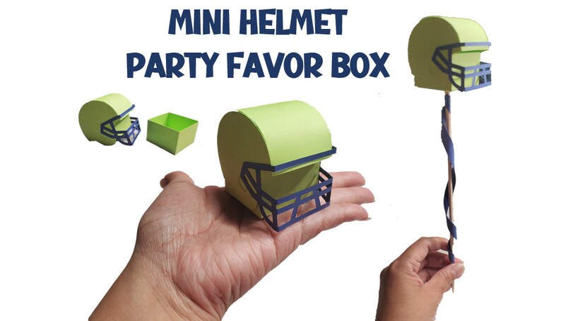 Mini Football Helmet Gift Box 3D Helmet Gift Box SVG - Etsy