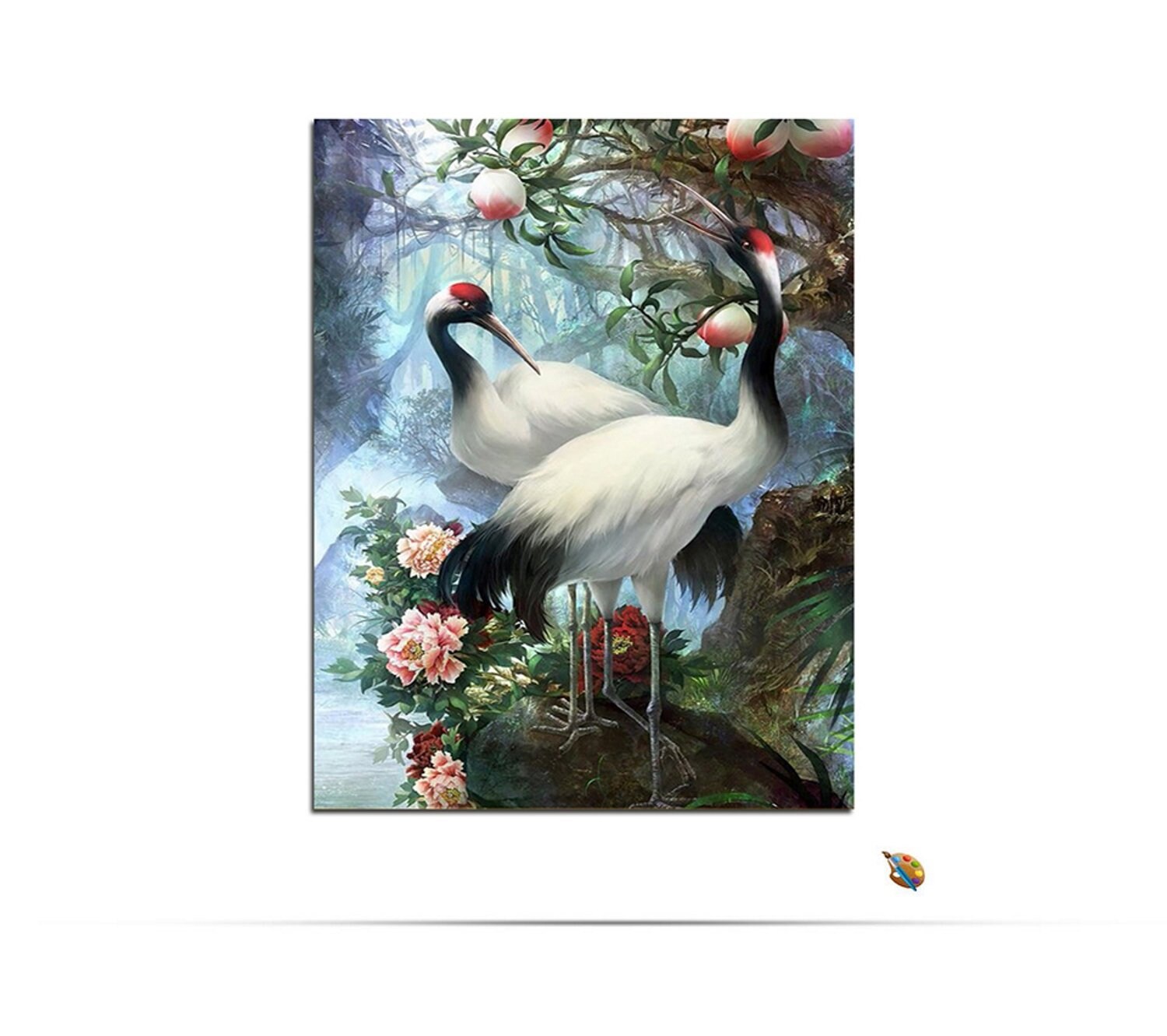 Crane Paint by Number - Etsy