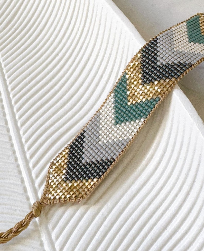 Beaded Bracelet - Sea Wave - Etsy