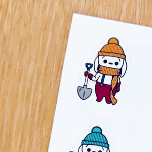 Snow Shoveling Sticker, Snow Day, Functional Stickers, Shovel, Snow ...