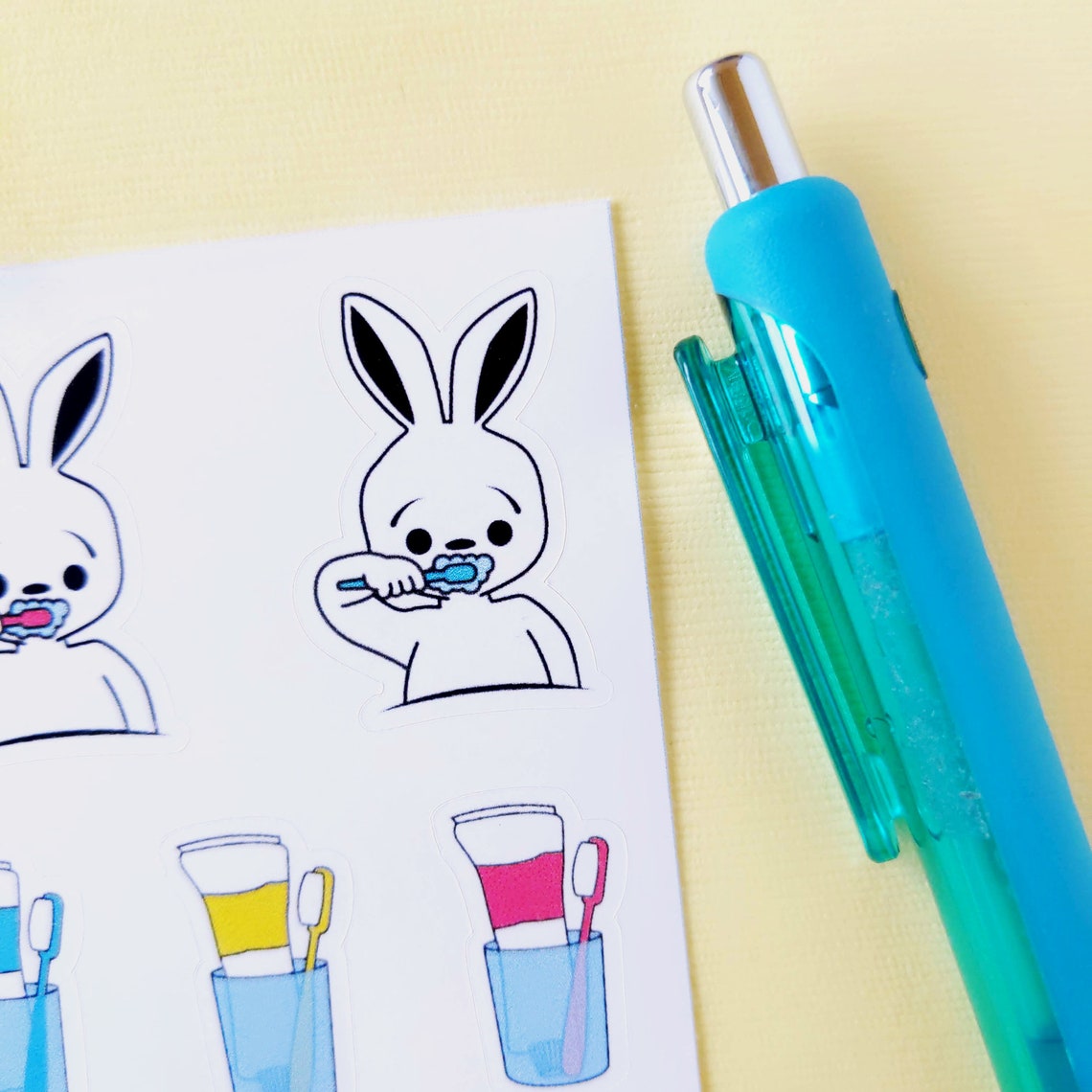 Brushing Teeth Sticker/teeth Cleaning/functional Stickers/tooth Paste ...