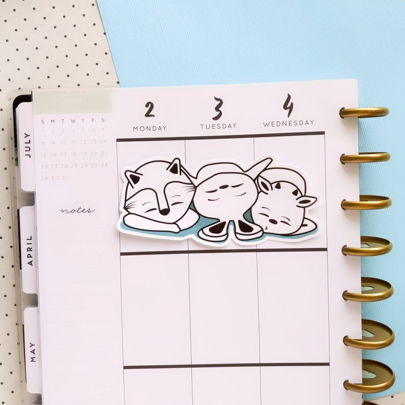 Napping Sticker Sleep Nap Time Lazy Character Stickers - Etsy Israel