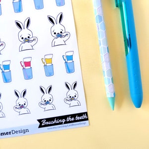 Brushing Teeth Sticker/teeth Cleaning/functional Stickers/tooth Paste ...