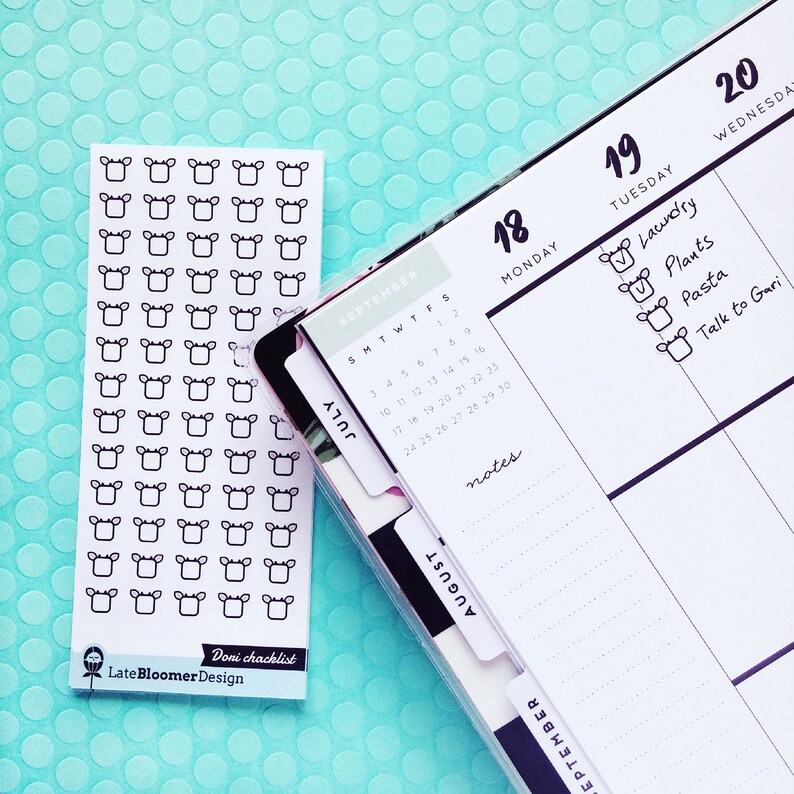 Planner Stickers Check List Stickers Planning Stickers - Etsy
