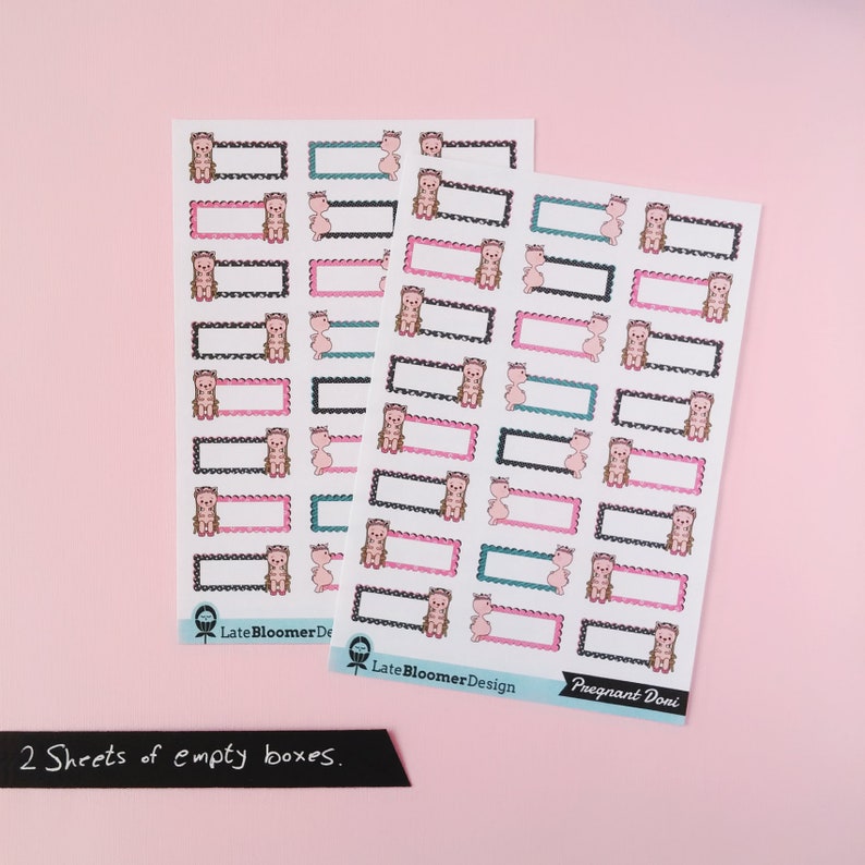 Pregnancy Sticker Kit/pregnancy Planner Stickers/character - Etsy