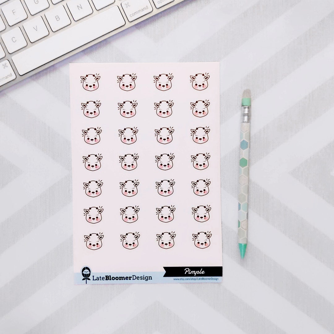 Pimple Stickers, Breakouts, Period, Acne Stickers, PMS Stickers ...