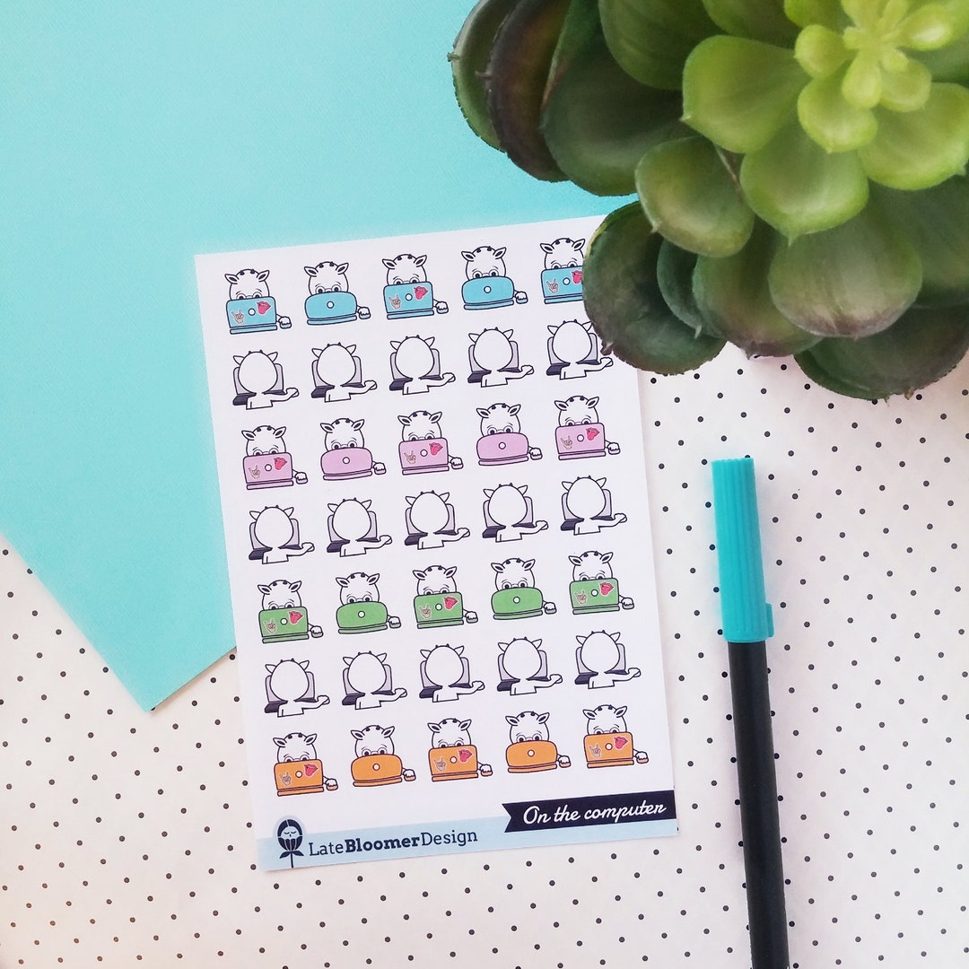 Working Dori Stickers/girl Boss Stickers/work on the Computer ...