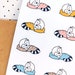 Nap Time Stickers Snuggle Bed Time Sleep Sticker Sheet - Etsy