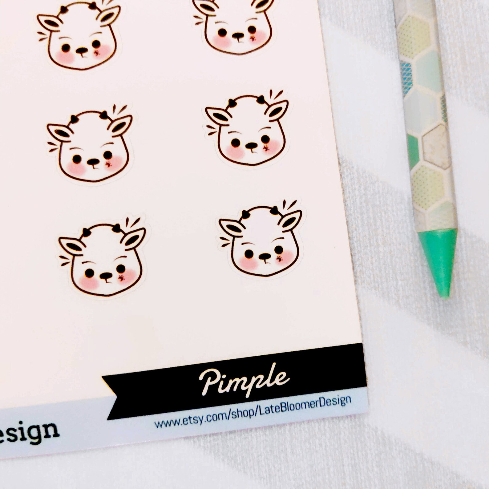 Pimple Stickers, Breakouts, Period, Acne Stickers, PMS Stickers ...