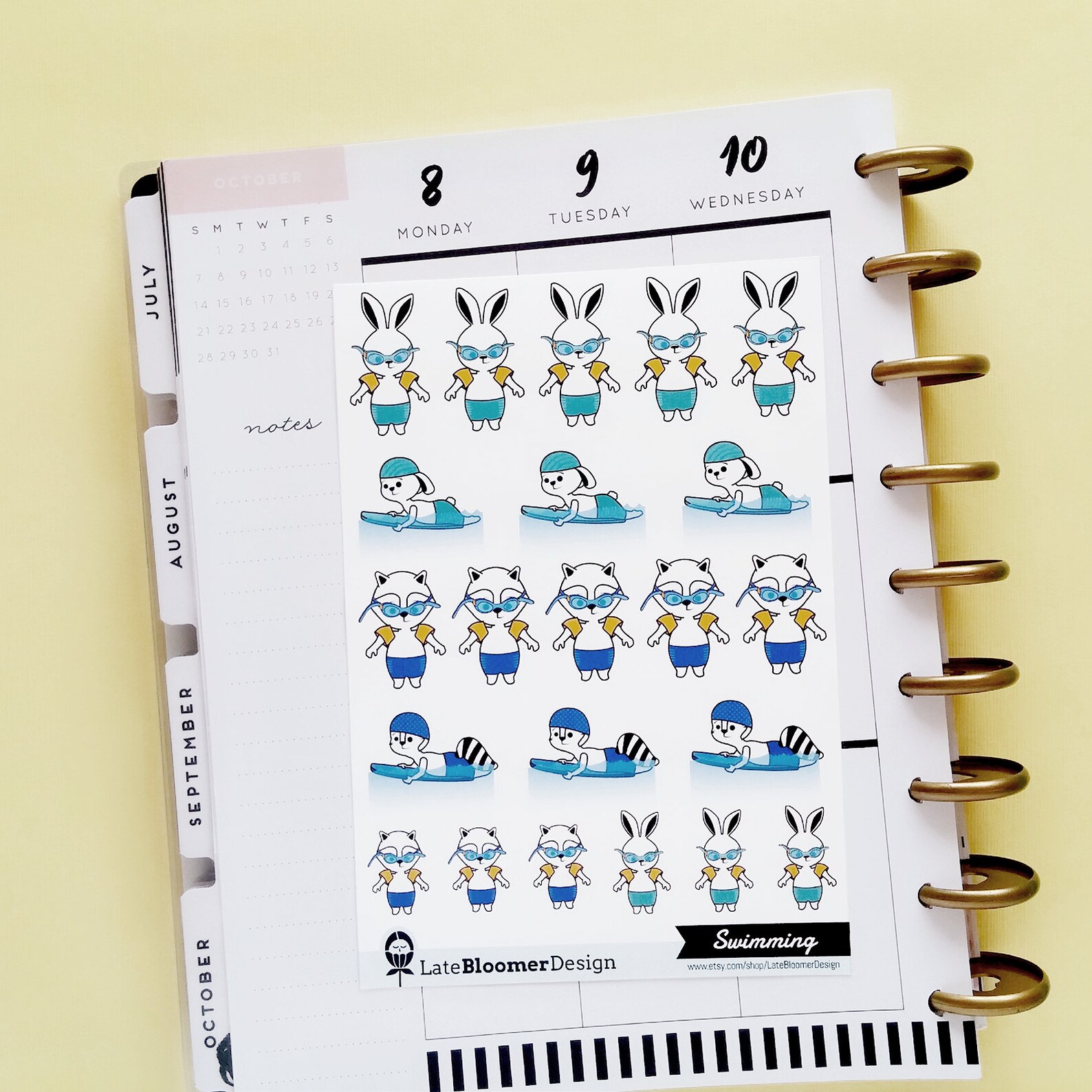 Swimming Lessons Stickers/swim Stickers/functional - Etsy